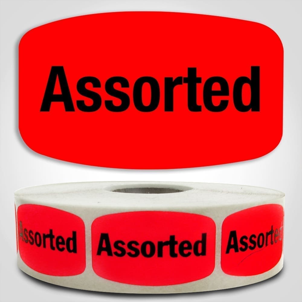 Assorted Labels - 1000 Stickers | Bakery Labels