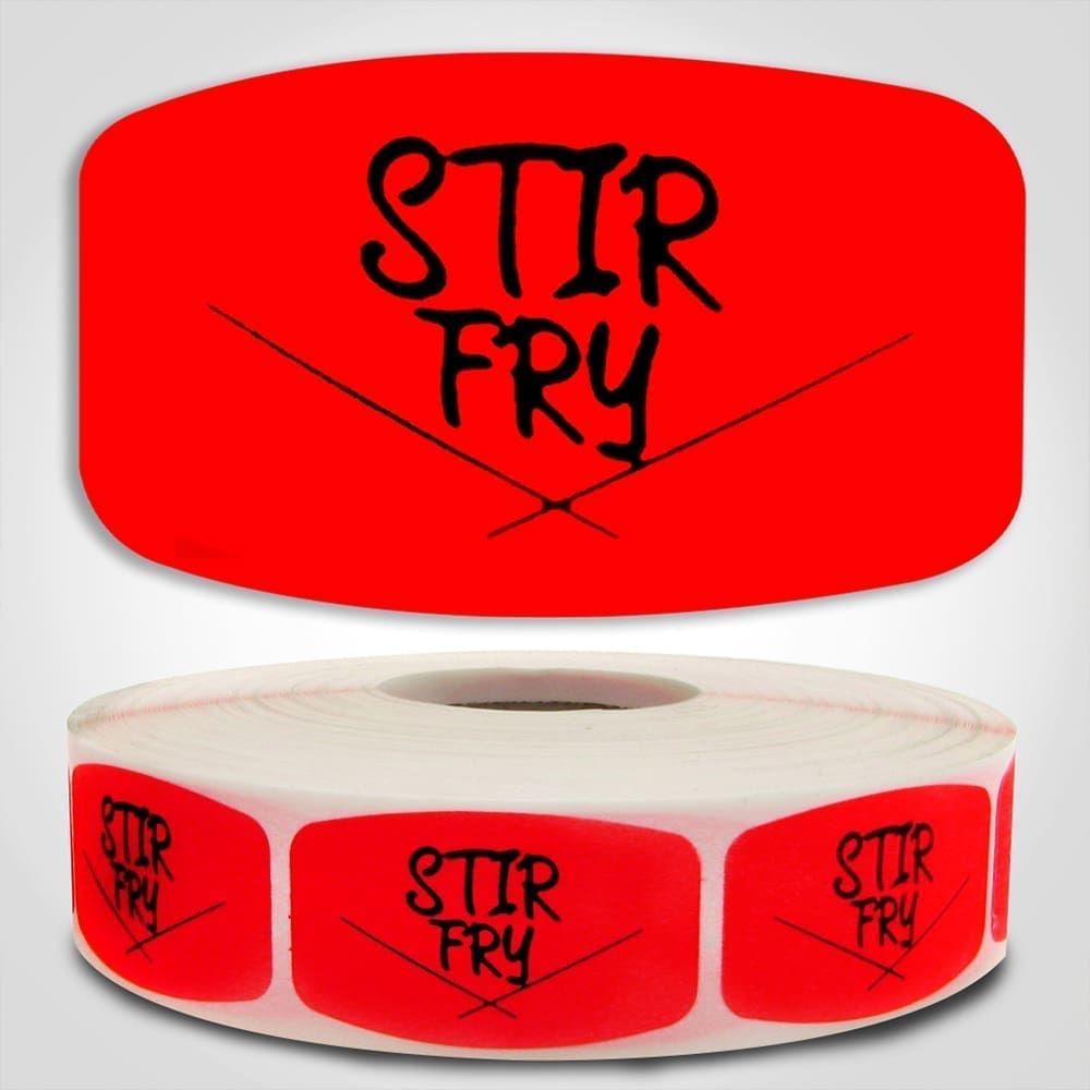 Stir Fry Label - 1000 Stickers | Butcher Labels