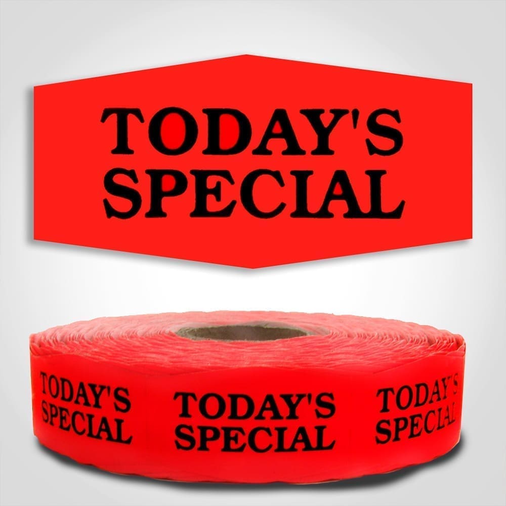 Today's Special Labels - 1000 Stickers | Sale Sticker