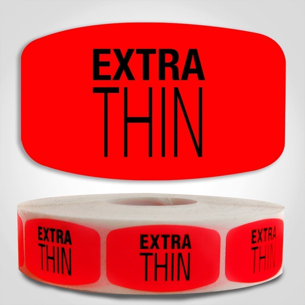 Extra Thin Labels - 1000 Stickers | Merchandising Labels