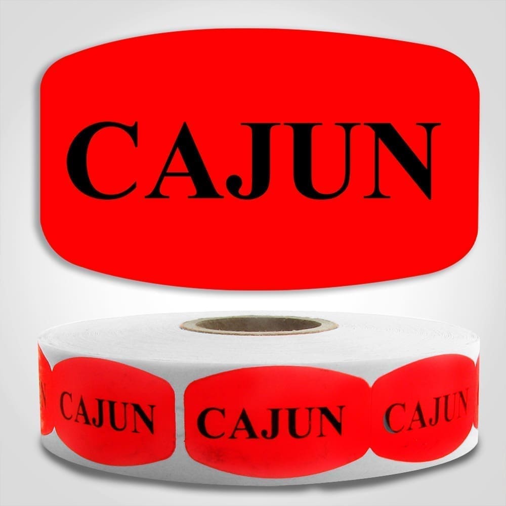 Cajun Labels - 1000 stickers | Deli Labels
