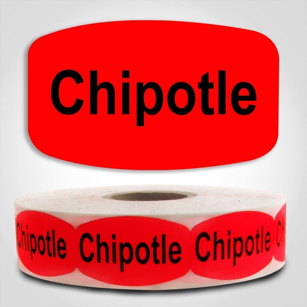 Chipotle Labels - 1000 stickers | Deli Labels