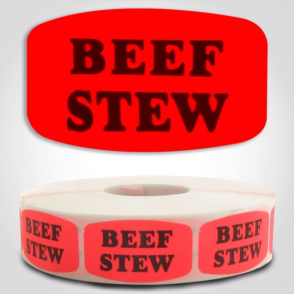 Beef Stew Label - 1000 Stickers | Butcher Labels