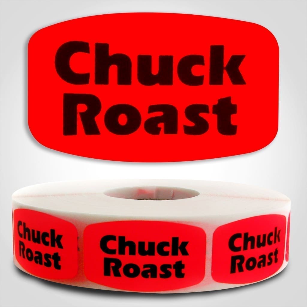 Chuck Roast Label - 1000 Stickers | Butcher Labels