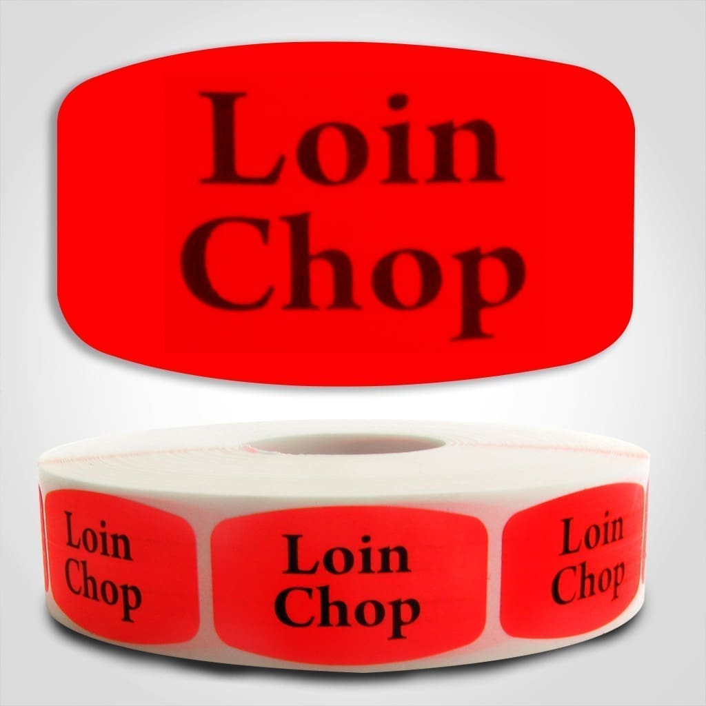 Loin Chop Label - 1000 Stickers | Butcher Labels