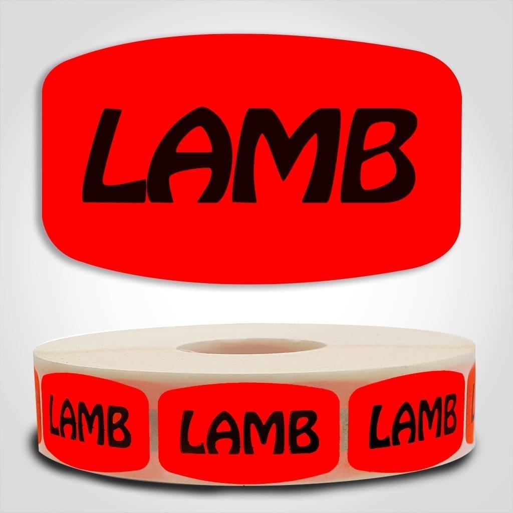 Lamb Labels - 1000 Stickers | Butcher Labels
