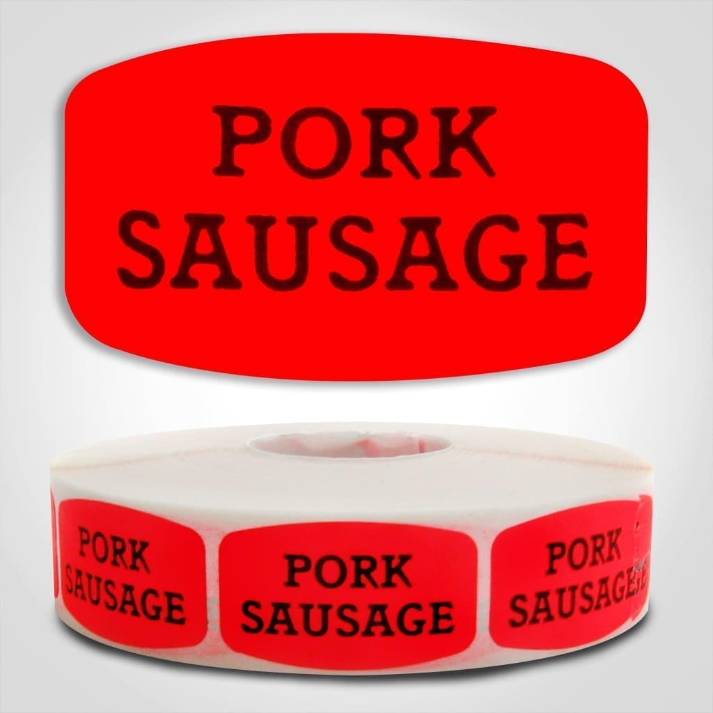 Pork Sausage Label - 1000 Stickers | Butcher Labels