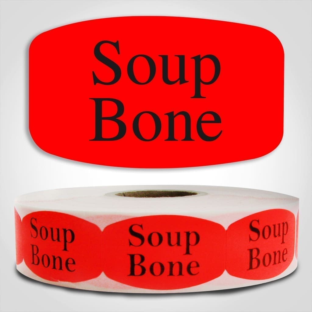Soup Bones Label - 1000 Stickers | Butcher Labels