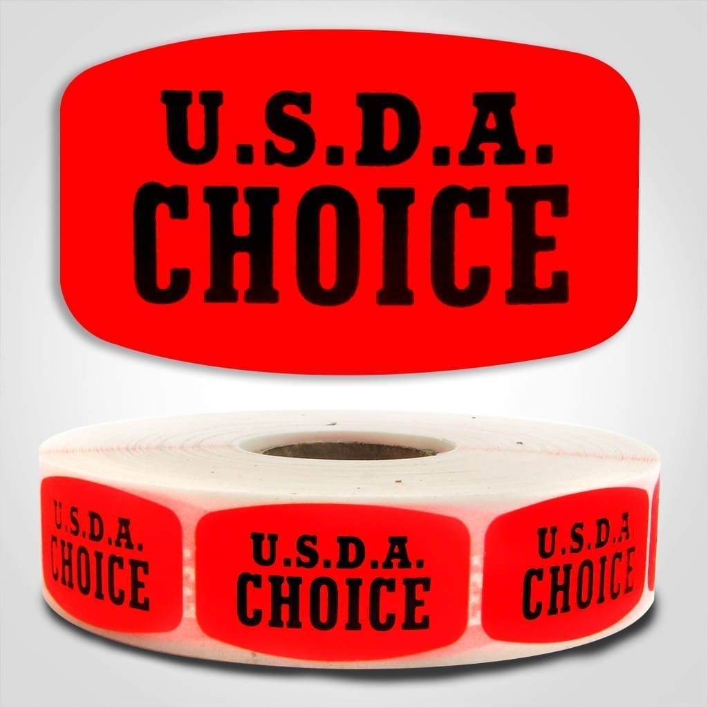 USDA Choice Label - 1000 Stickers | Butcher Labels