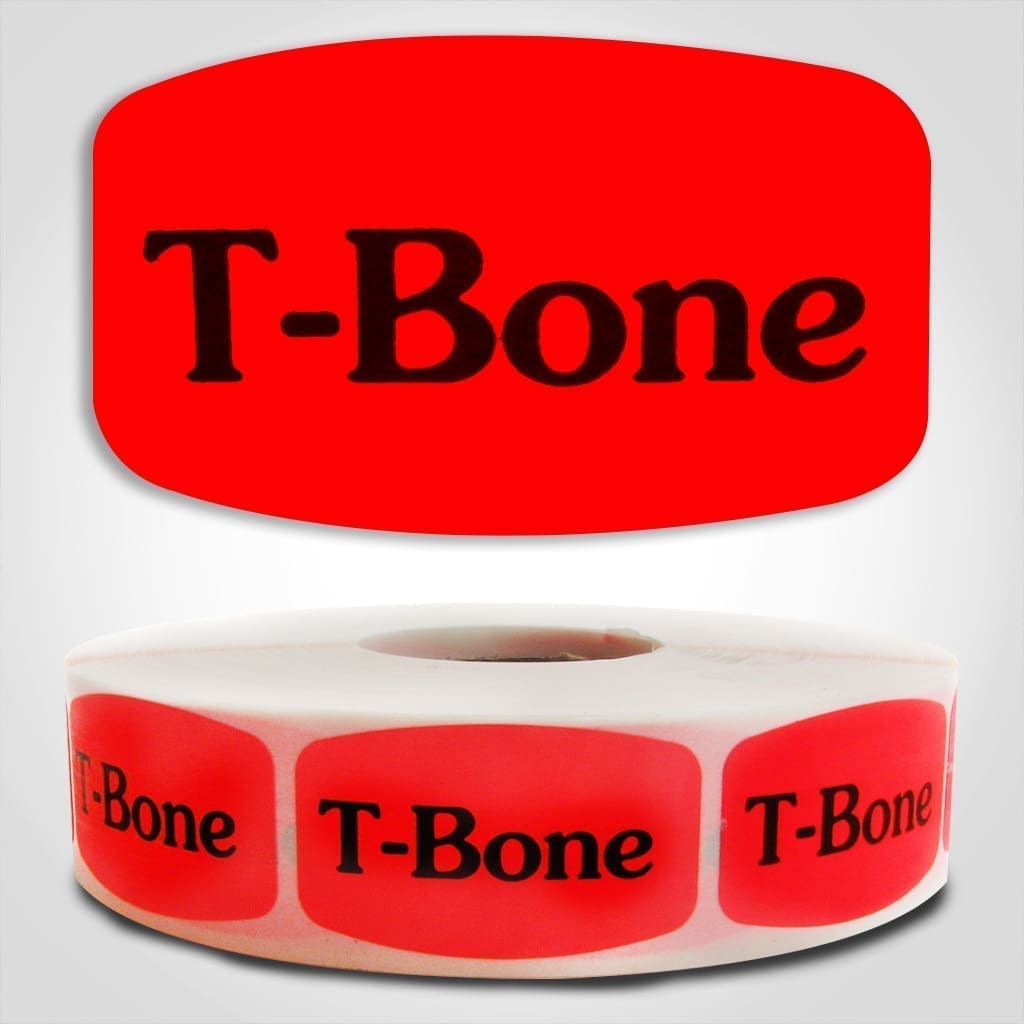T-Bone Label - 1000 Stickers | Butcher Labels