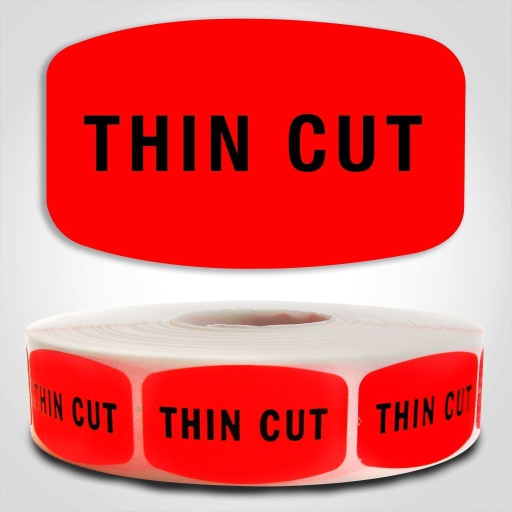 Thin Cut Label - 1000 Stickers | Butcher Labels