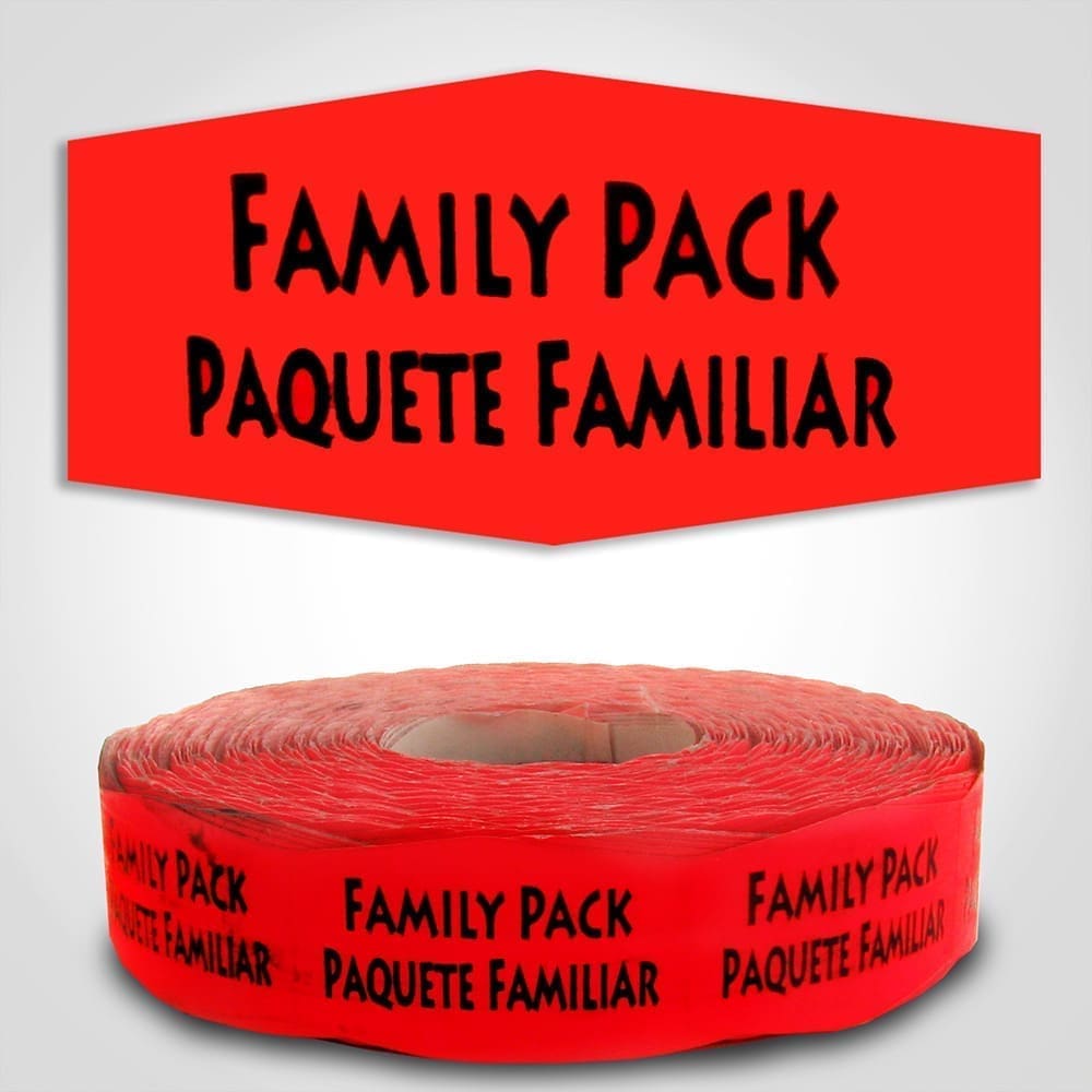 Family Pack - Paquete Familiar Label - 1000 Stickers