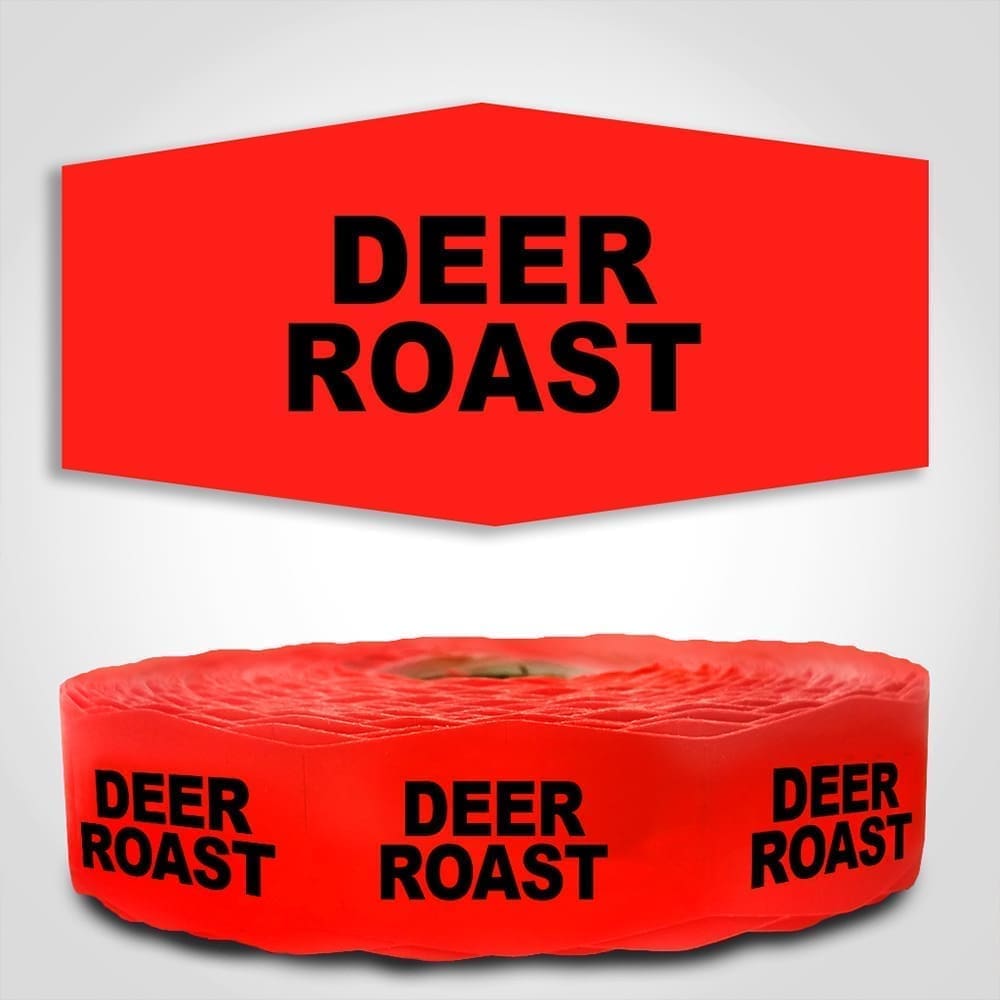 Deer Roast Label - 1000 stickers