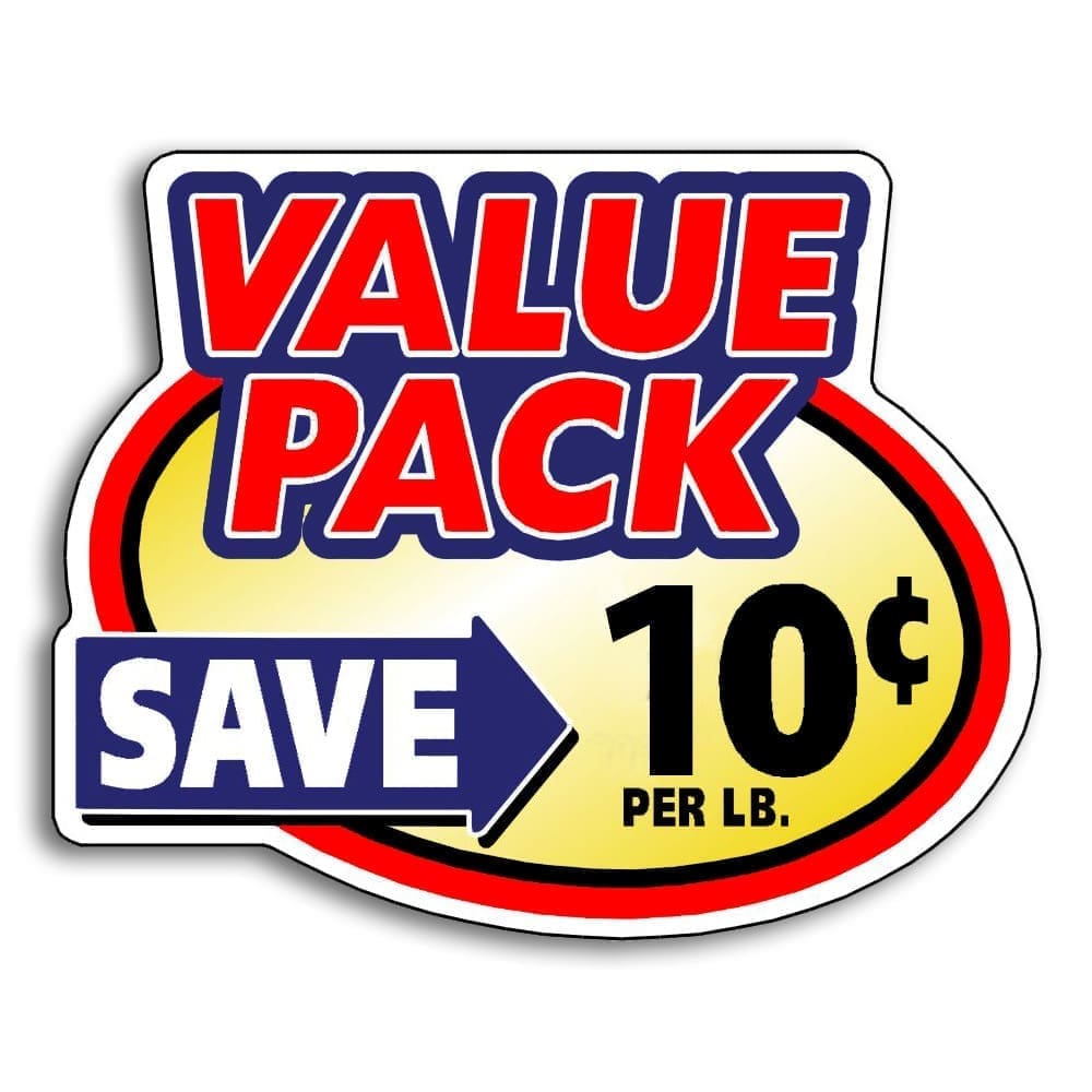 Value Pack 10 Cents Label - 500 Stickers | Merchandising Labels
