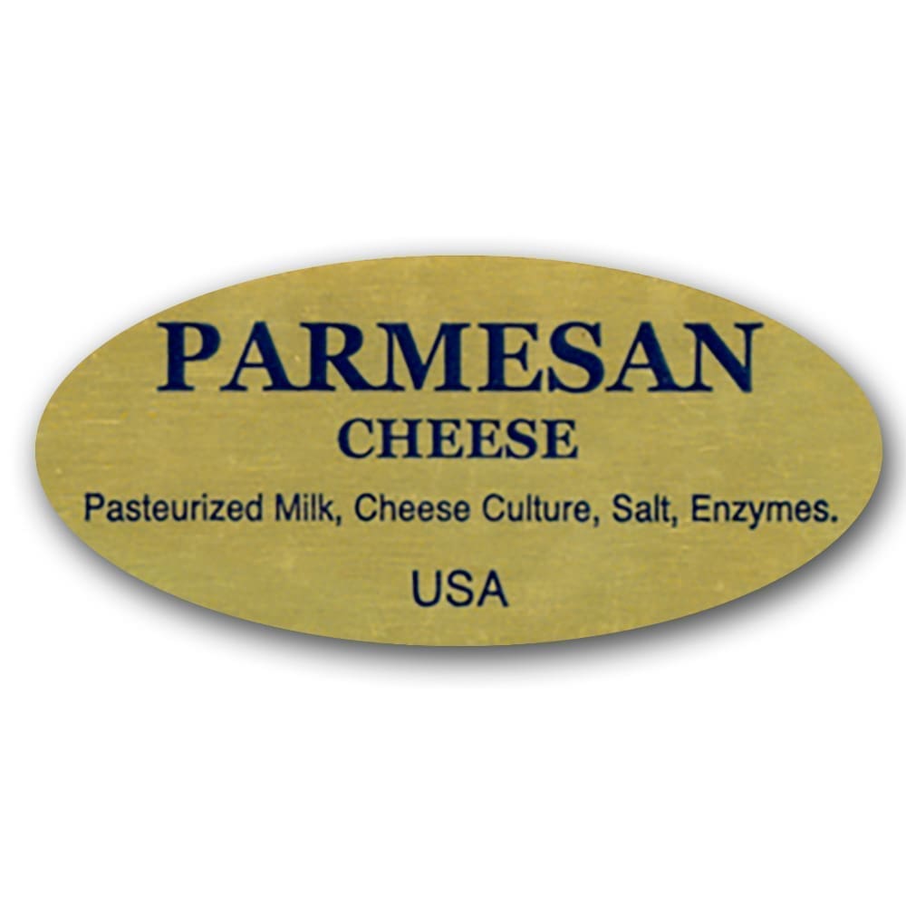 Parmesan Cheese Labels - 500 Stickers | Deli Labels