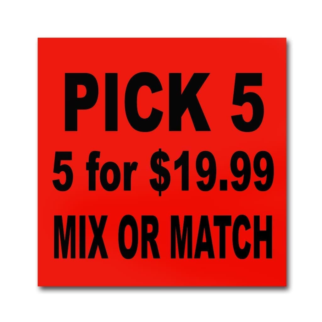 Pick 5 for $19.99 Label – 500/roll | Sale Labels