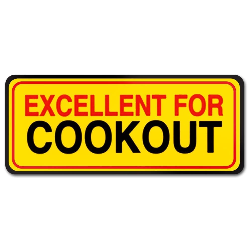 Excellent For Cookout Label - 500 Stickers