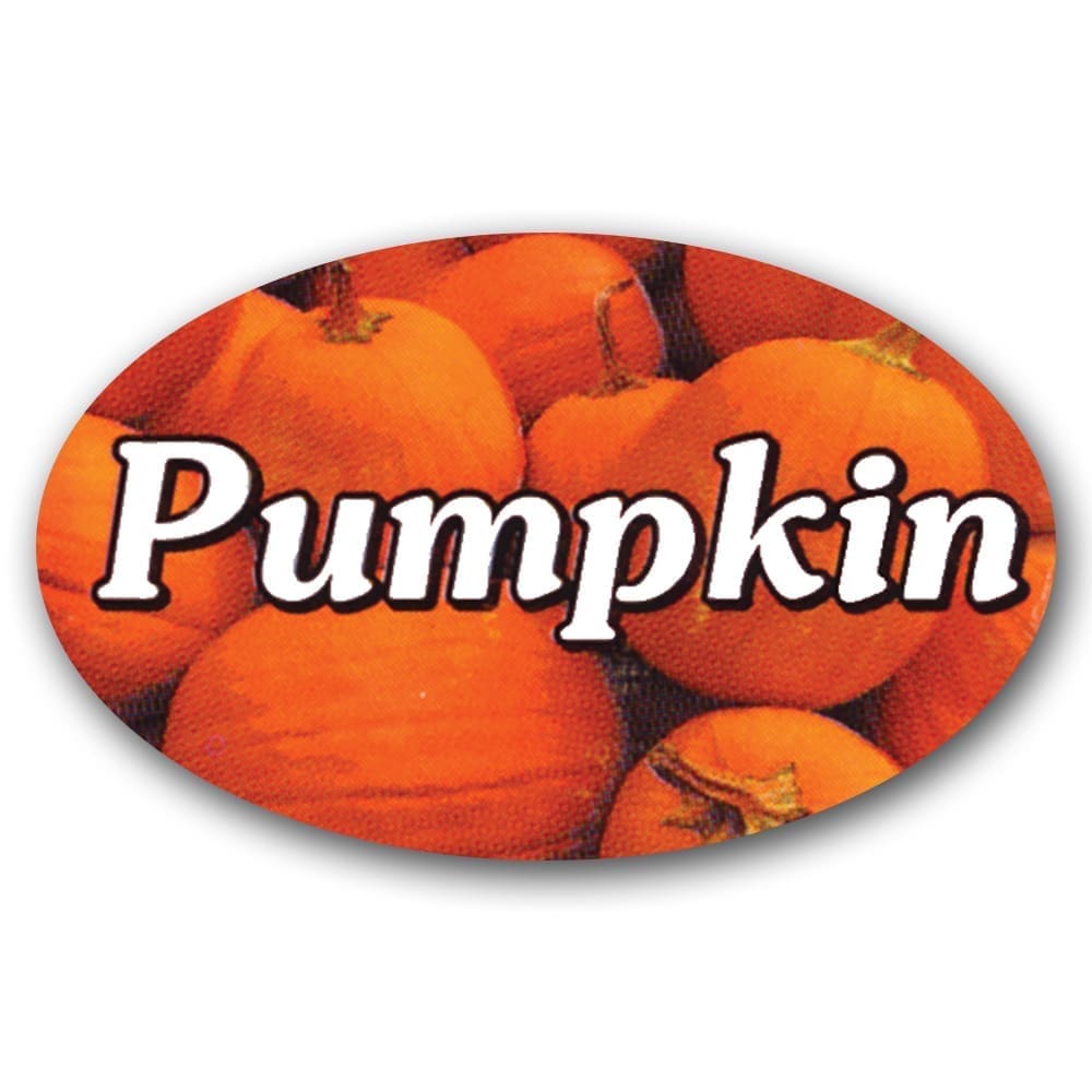 Pumpkin Pie Label – 500 Bakery Stickers with Pumpkin Design