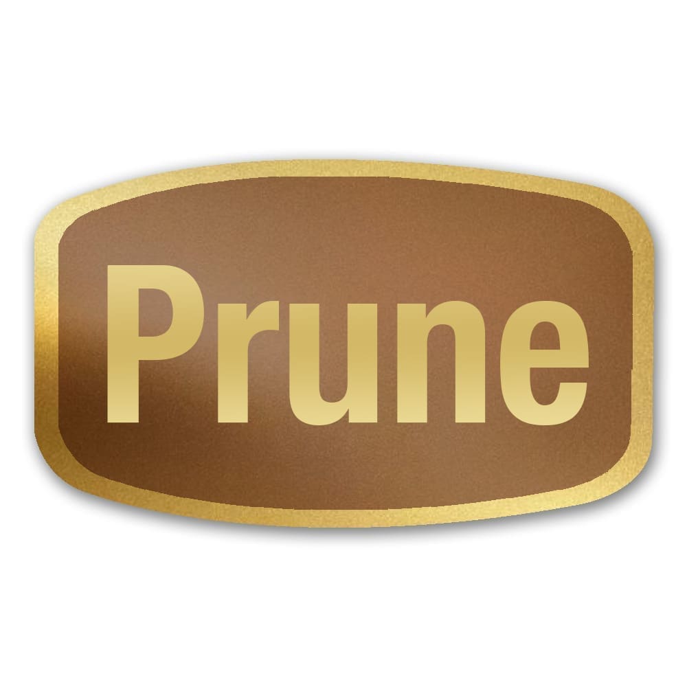 Prune Label – Gold Foil Bakery Stickers (Roll of 1000)