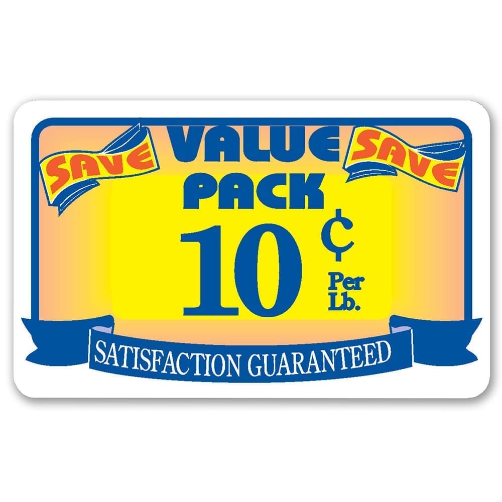 Value Pack Save 10 Cents Label - 500 Stickers | Sale Labels