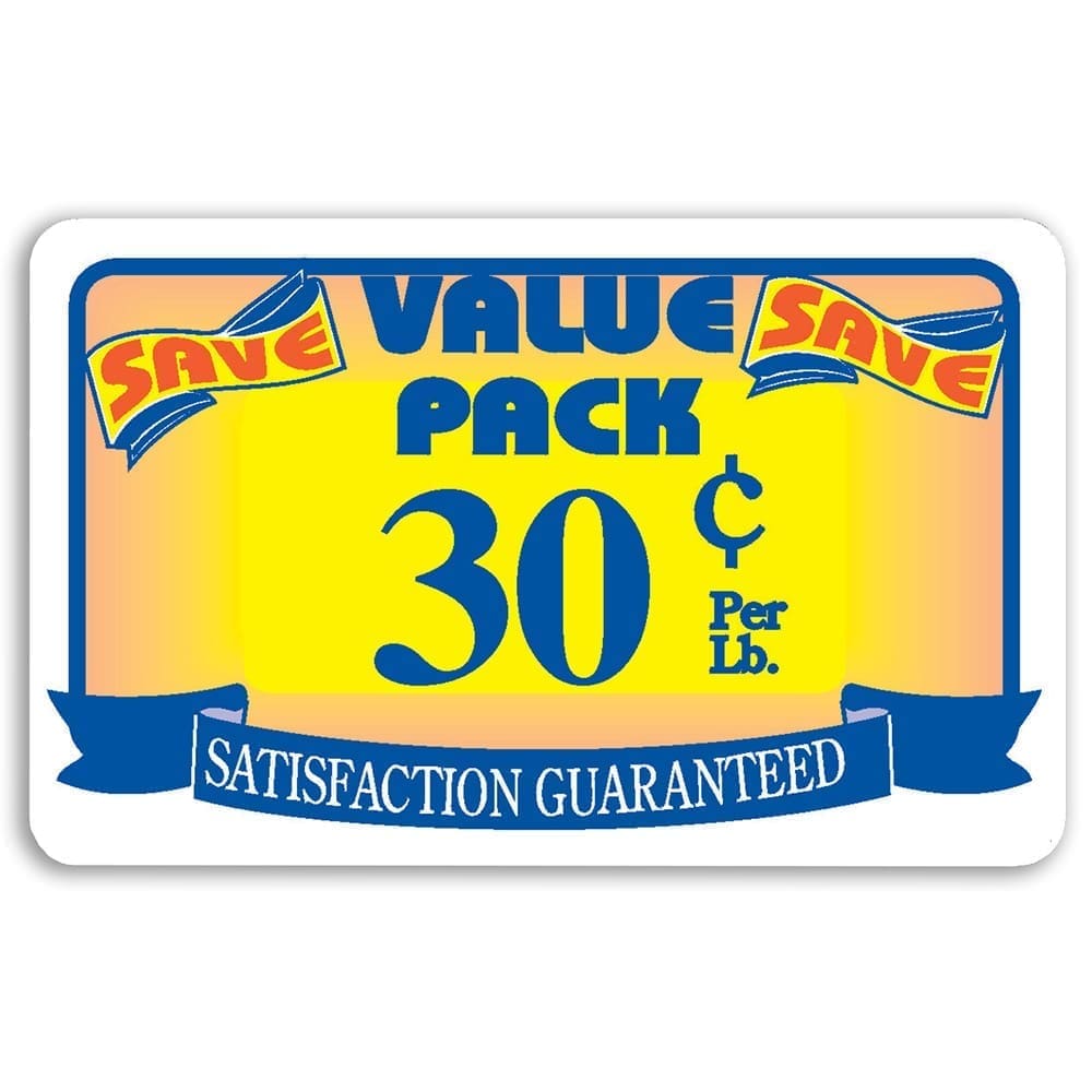 Value Pack Save 30 Cents Label - 500 Stickers | Sale Labels