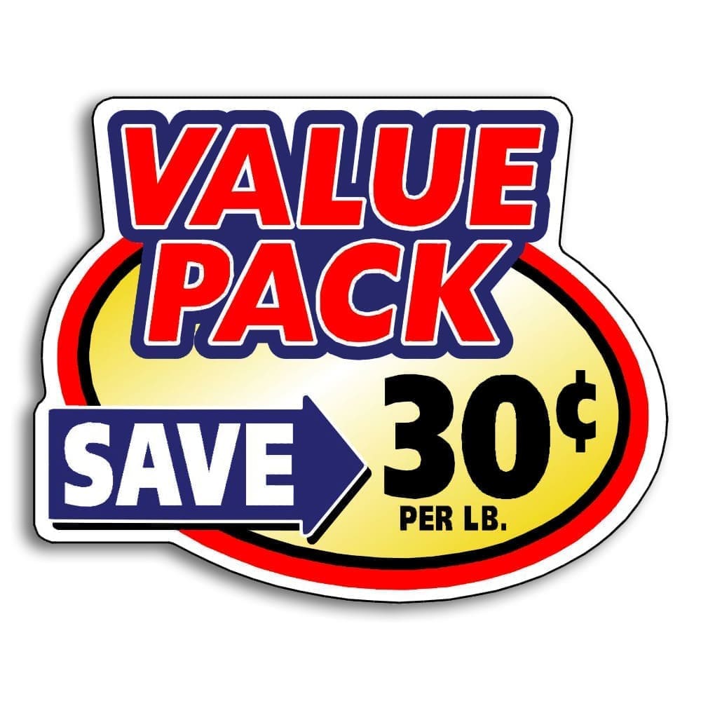 Value Pack Burst 30 Cents Label - 500 Stickers | Sale Labels